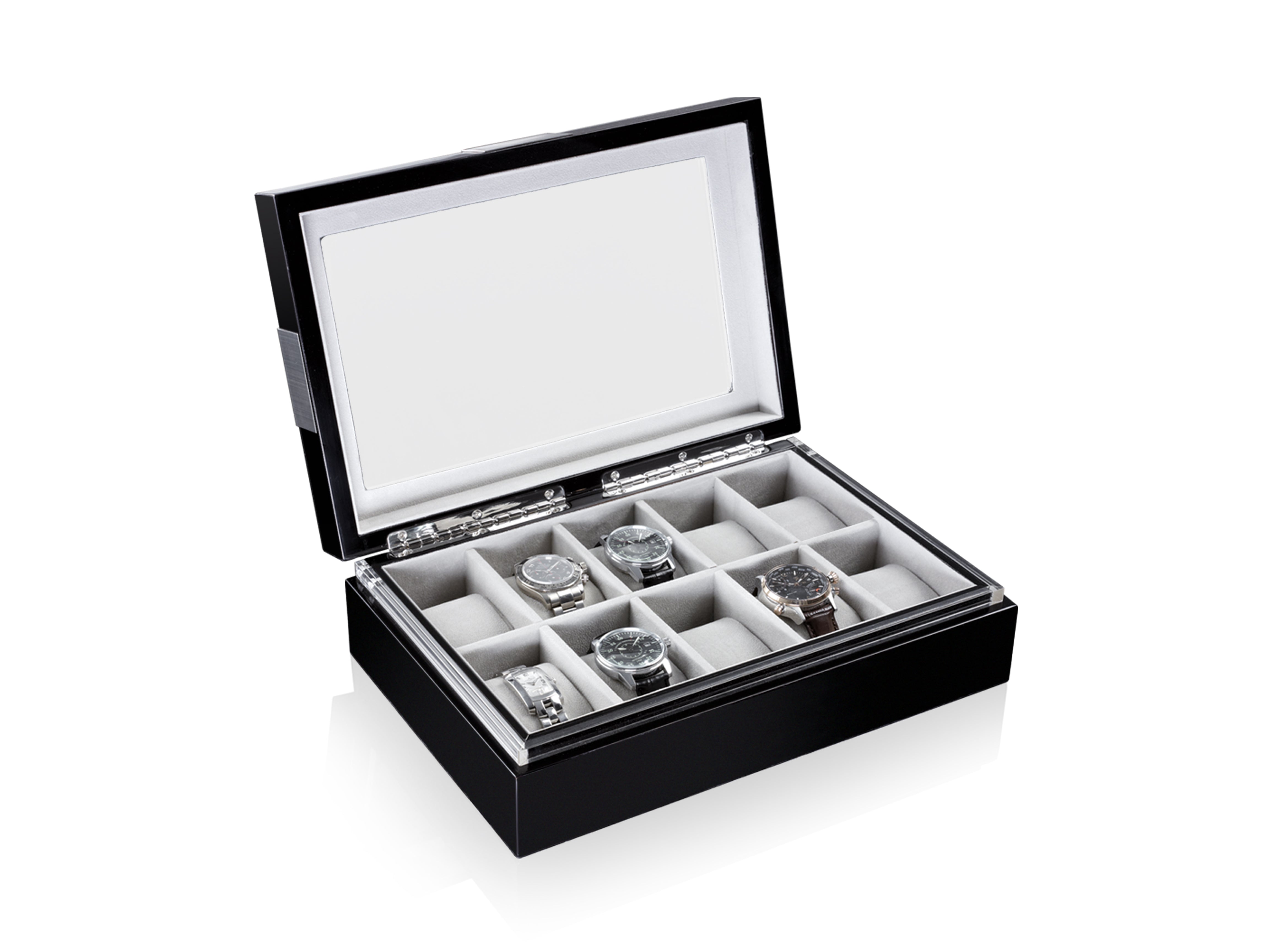 Executive 10 Watches Black & Gray Box – WatchDNA